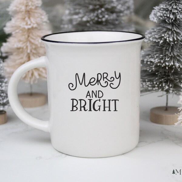 Merry and Bright Mug - Etsy