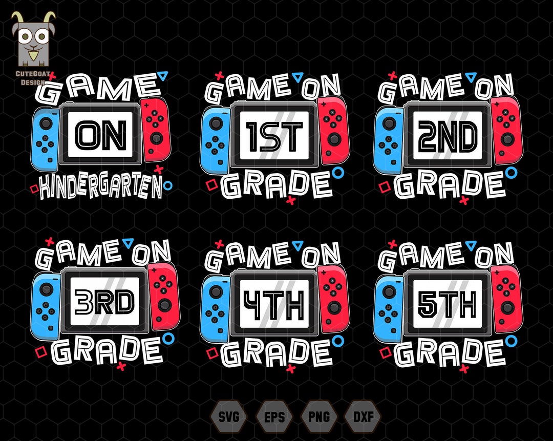 Back to School Svg Bundle, Game on Grade Svg, Back to School Svg, 1st ...