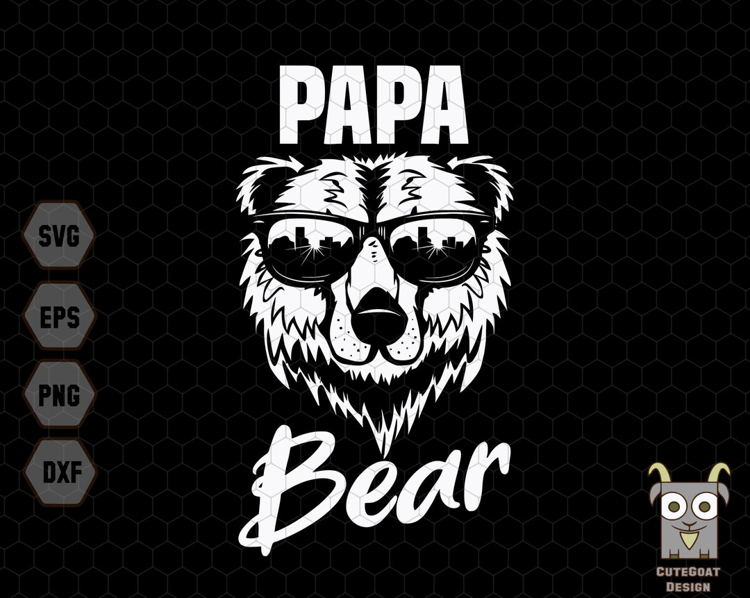 Papa Bear Svg, Bear Dad Svg, Bear Grandpa Svg, Grandpa Svg, Papa Svg ...