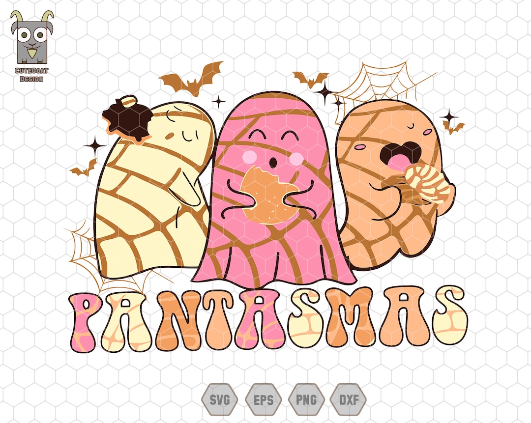 Pantasmas Svg, Halloween Mexican, Conchas Ghost Svg, Dia De Muertos Svg ...