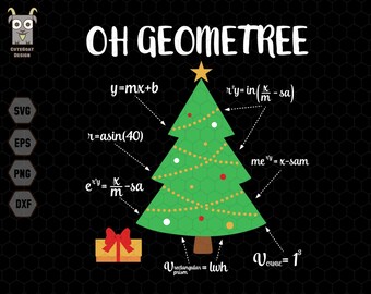 Oh Geome Tree Svg, Christmas Math Teacher Svg, Geometry Teacher Svg ...