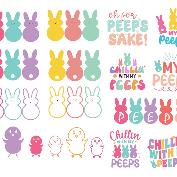 Peeps Svg - Etsy
