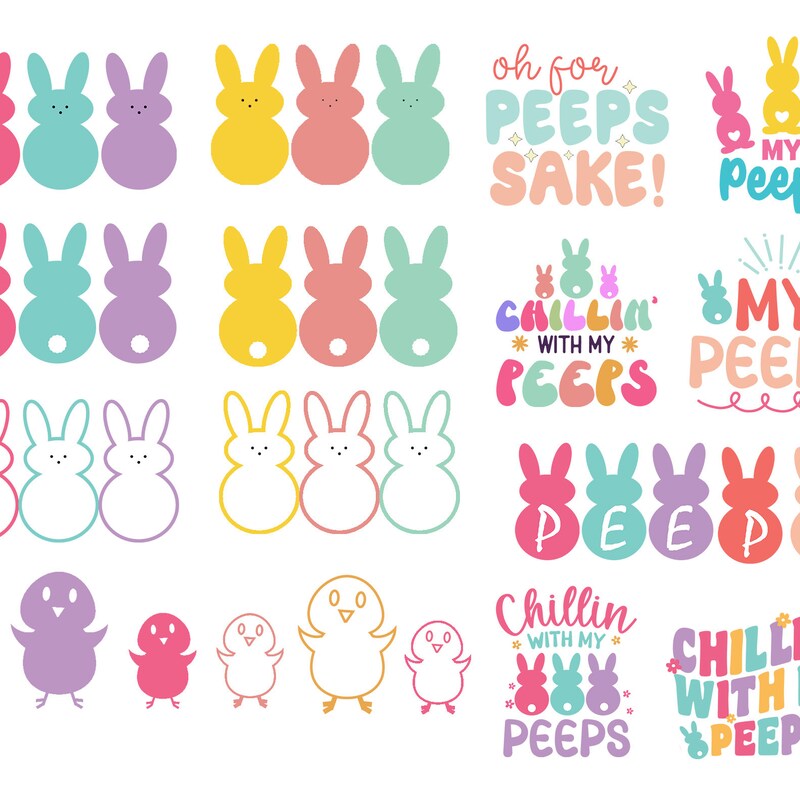Peeps Svg - Etsy