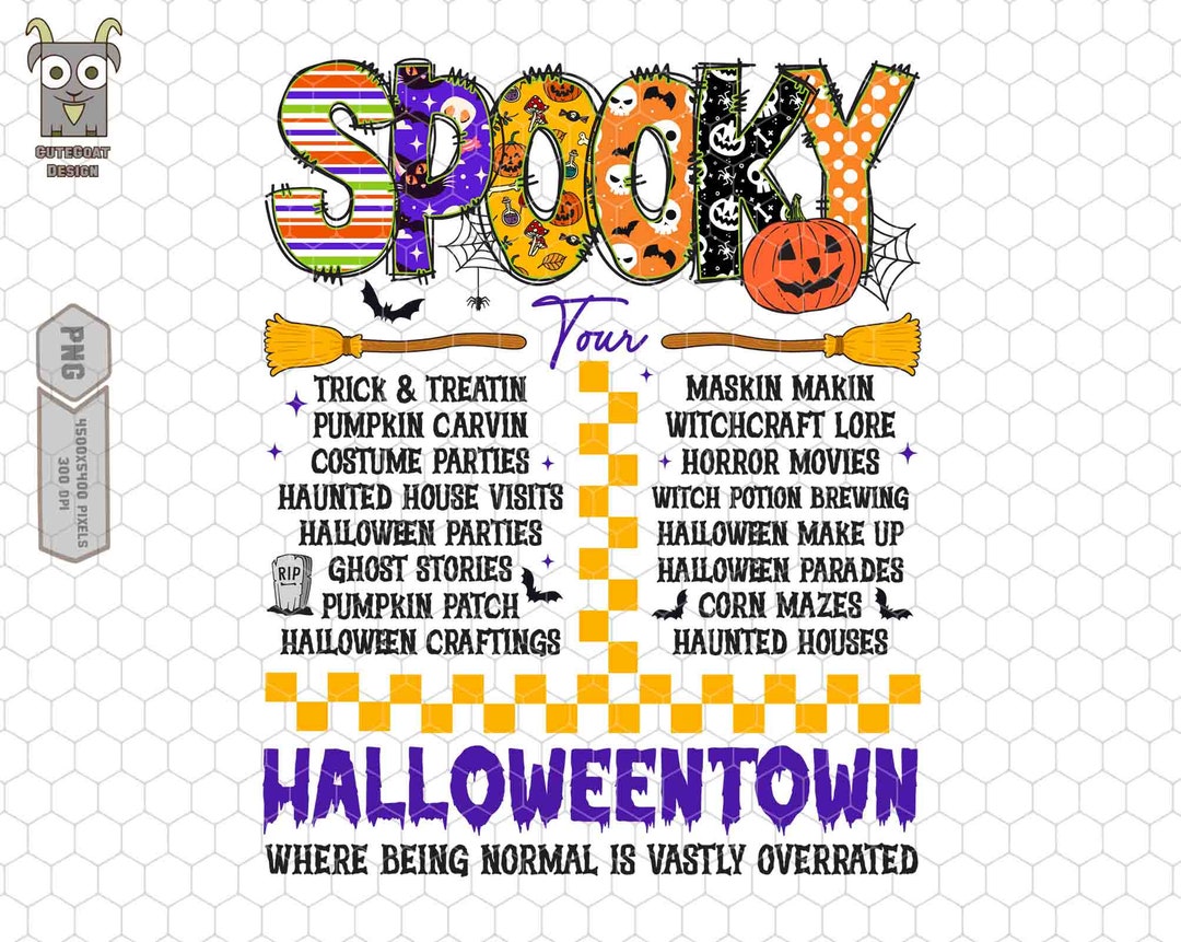Spooky Tour Png, Halloween Tour Png, Happy Halloween Png, Halloween Png ...