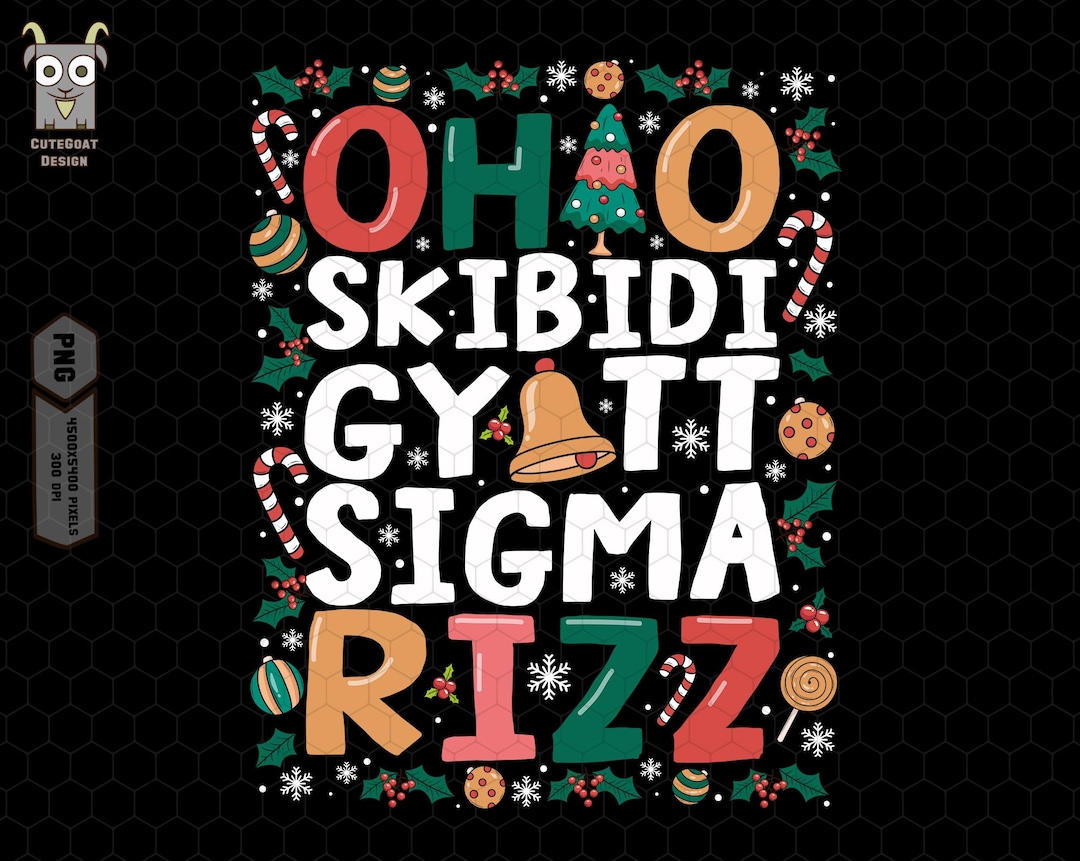 Merry Rizzmas Png, Rizz the Season Png, Rizzmas Christmas Png, Rude ...