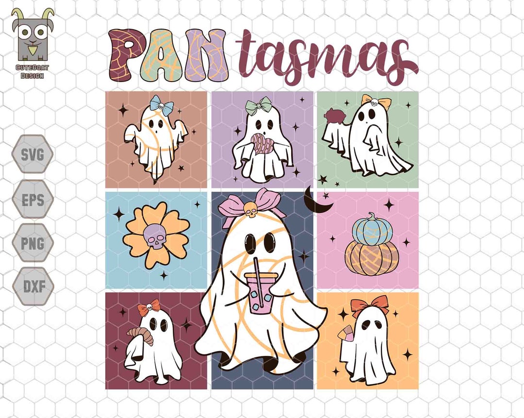 Pantasmas Svg, Cute Ghost Svg, Trick or Treat Svg, Spooky Halloween Svg ...