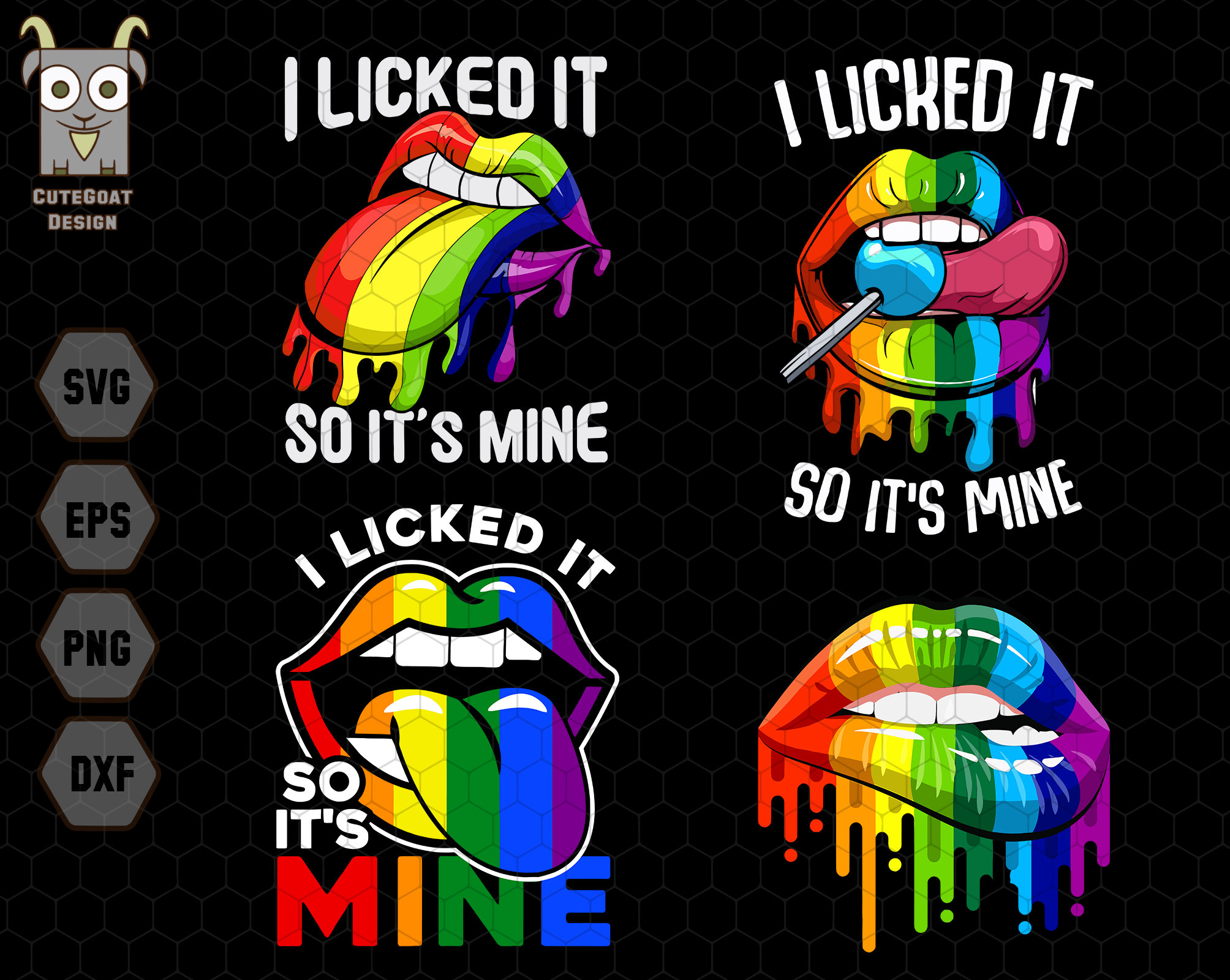 I Licked It so It's Mine Svg Bundle, LGBT Svg Bundle, I Licked It Svg ...