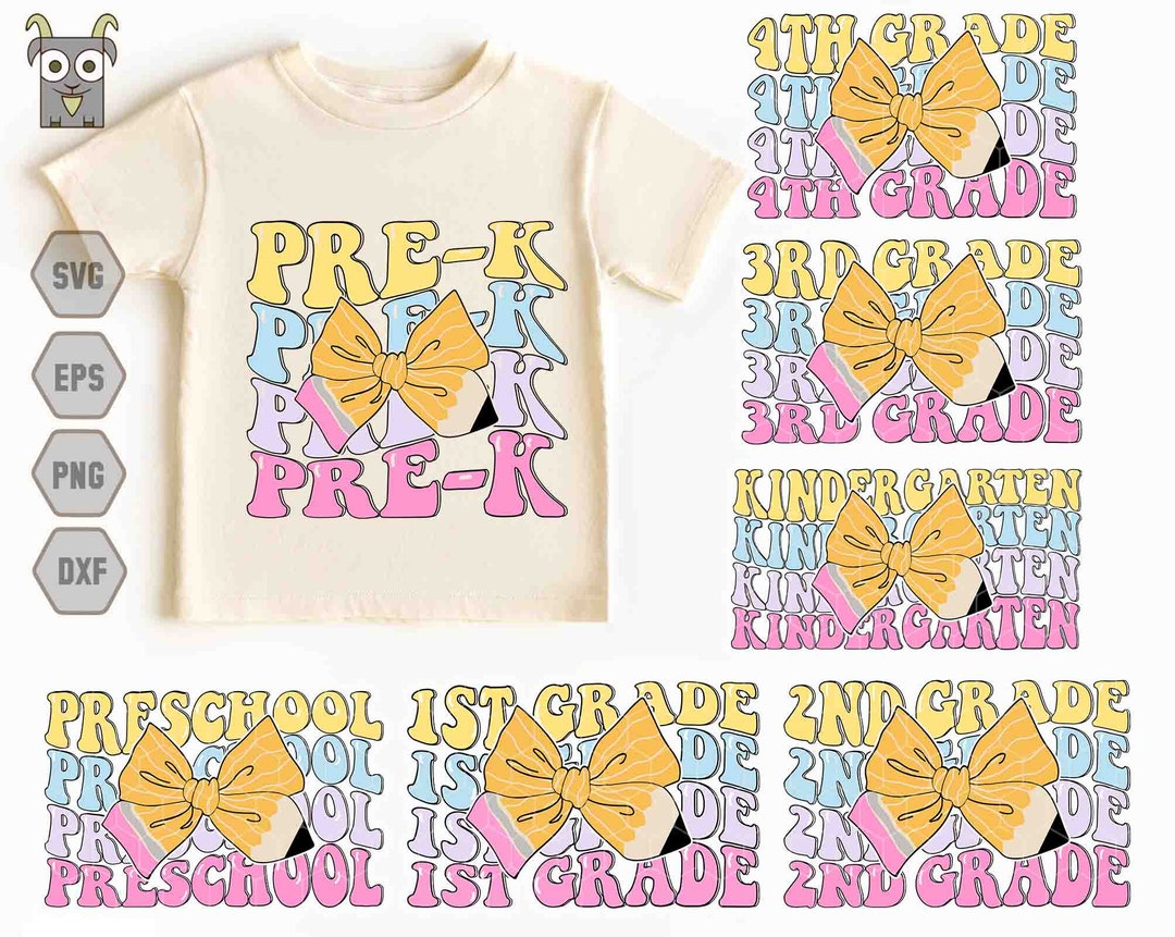 Coquette Back to School Svg Bundle, 1st Day of School Svg, Coquette ...