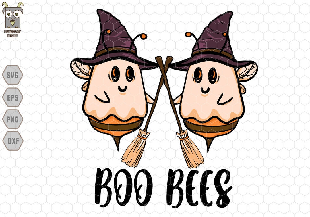 Boo Bees Svg, Witch Bee Svg, Ghost Bee, Cute Halloween Svg, Spooky Svg ...