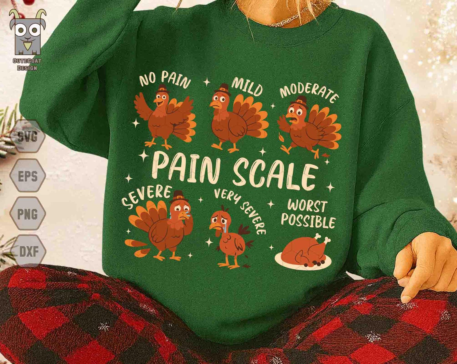Pain Scale Turkey Thanksgiving Svg, Thanksgiving Nurse Svg, Fall ...