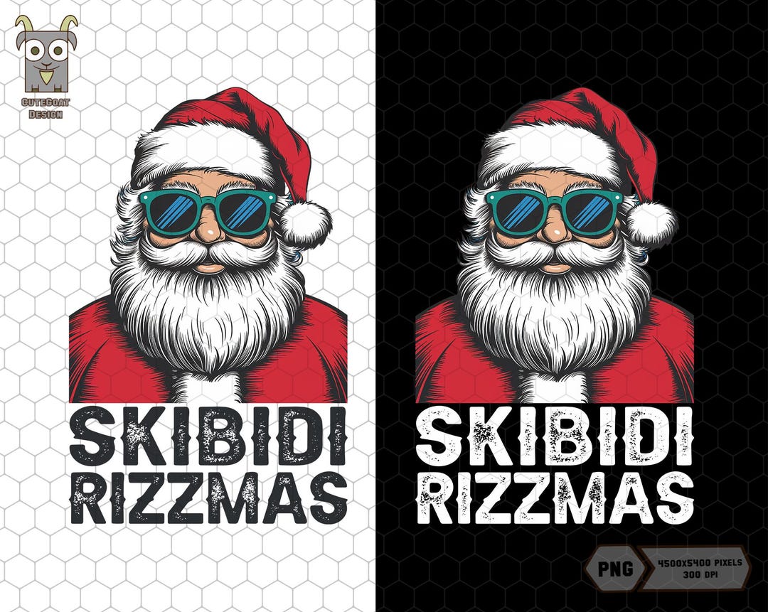 Skibidi Rizzmas Png, Merry Rizzmas Png, Santa Bruh Christmas Png, Rizz ...