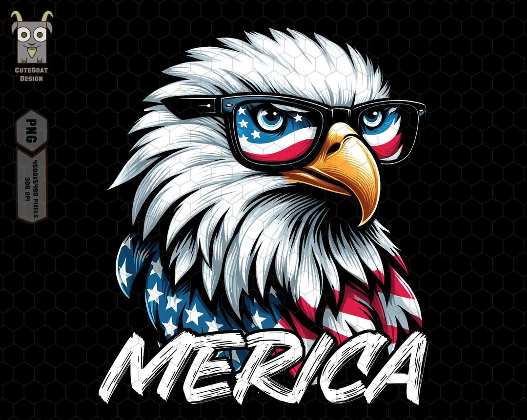 Merica Mullet Eagle Png, American Eagle Png, Vintage Eagle 4th of July ...