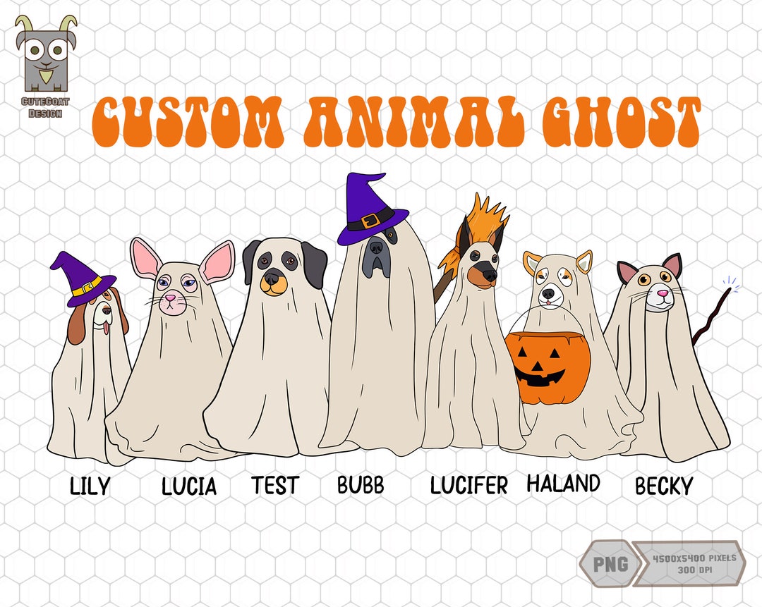 Custom Animal Ghost Png, Custom Dog Png, Animal Ghost Png, Dog Lover ...