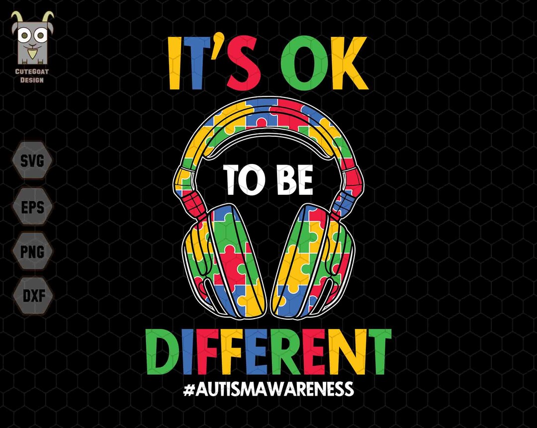 It's Ok to Be Different Svg, Autism Awareness Svg, Lets Grow Together ...