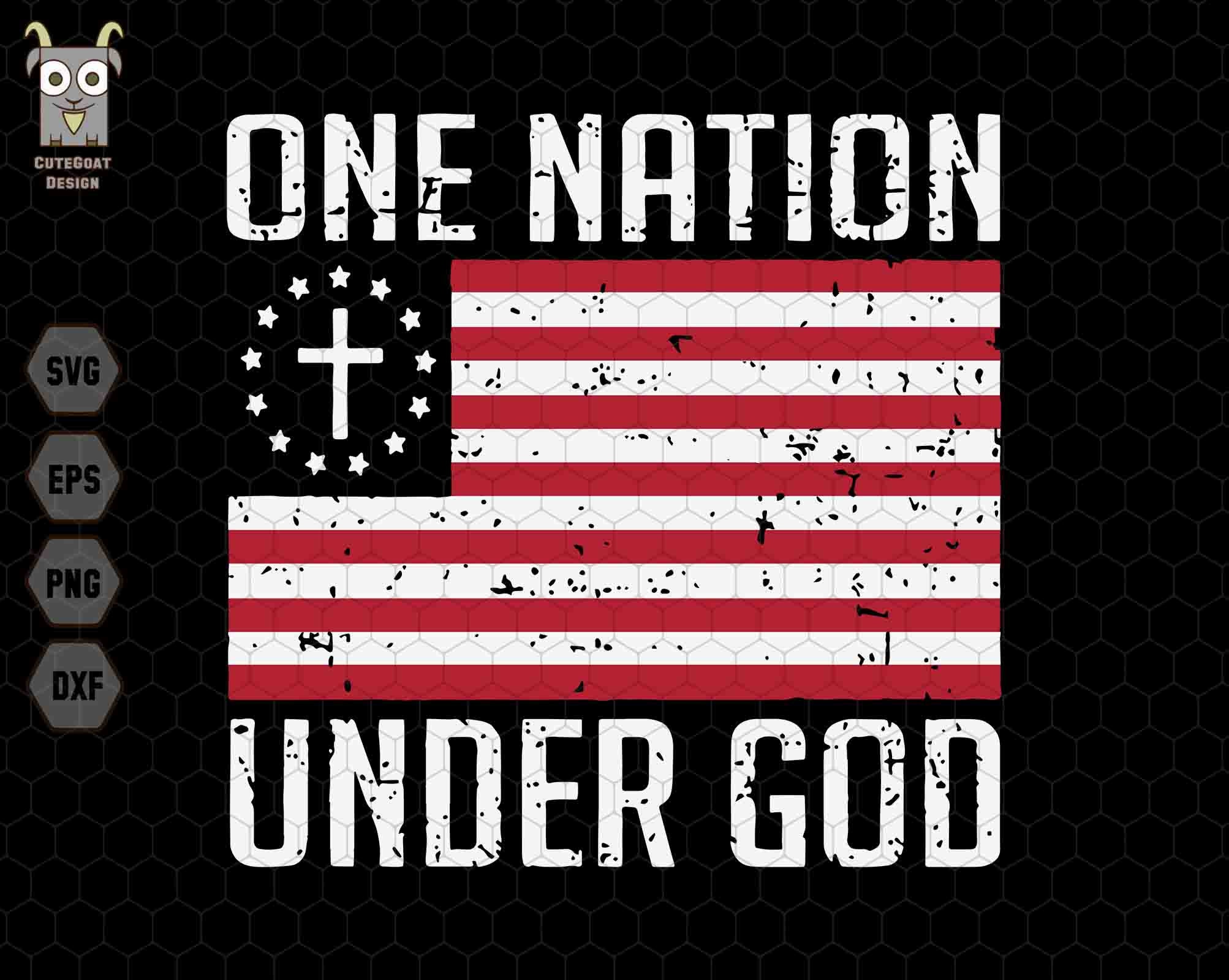 One Nation Under God Est 1776 Svg, 4th of July Svg, Patriotic Svg ...