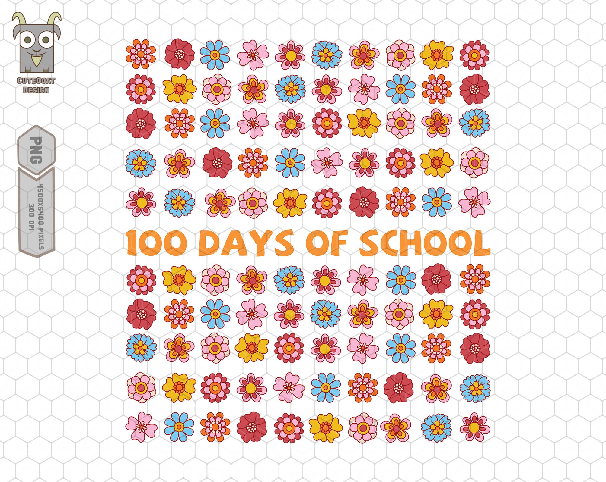 100 Days of School Png, 100th Day of School Celebration, Back to School ...