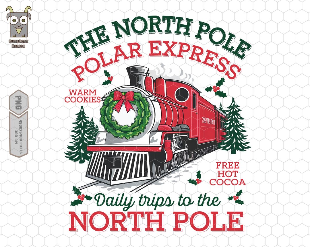 The North Pole Polar Express Png, Daily Trip to the North Pole Png ...