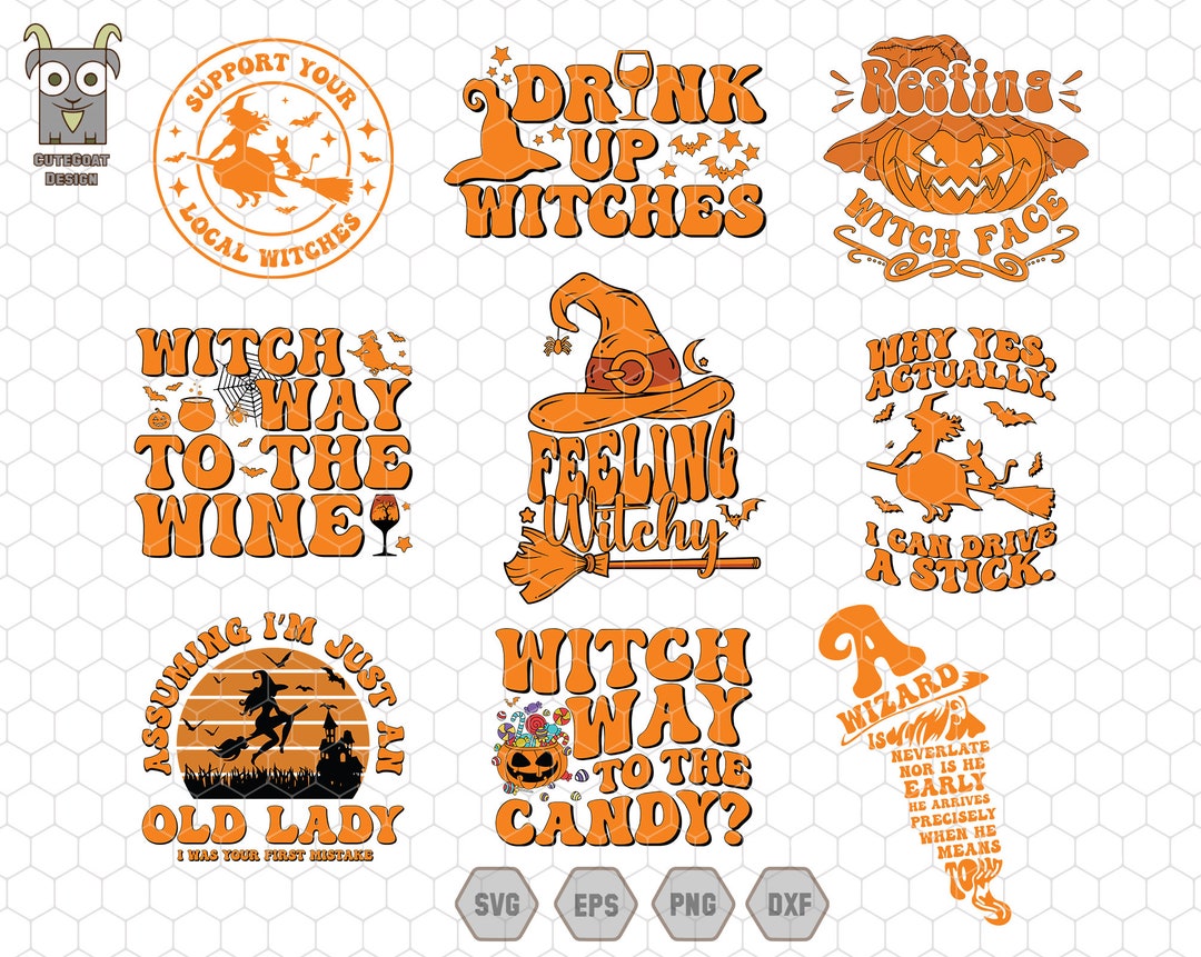 Witch Svg Bundle, Witchy Quotes Svg, Witch Svg Shirt, Magic Quote Svg ...