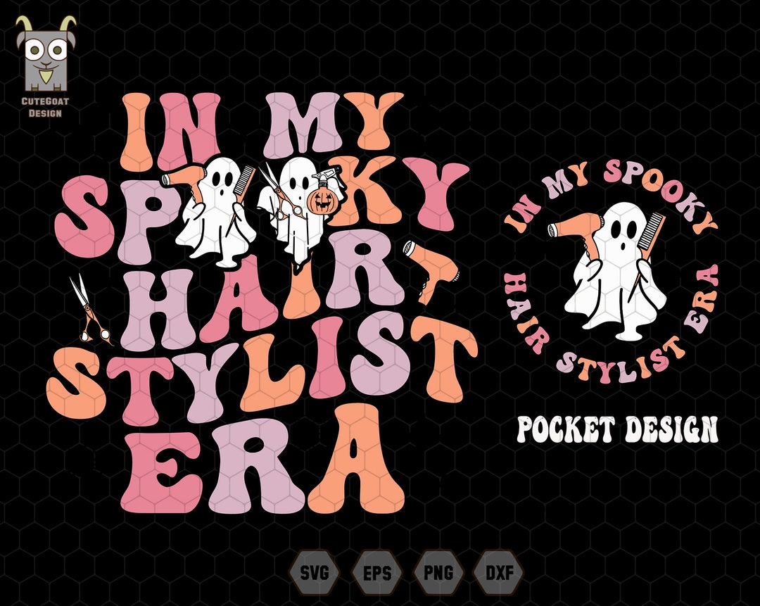 In My Spooky Hair Stylist Era Svg, Hairdresser Halloween Svg, Cute ...
