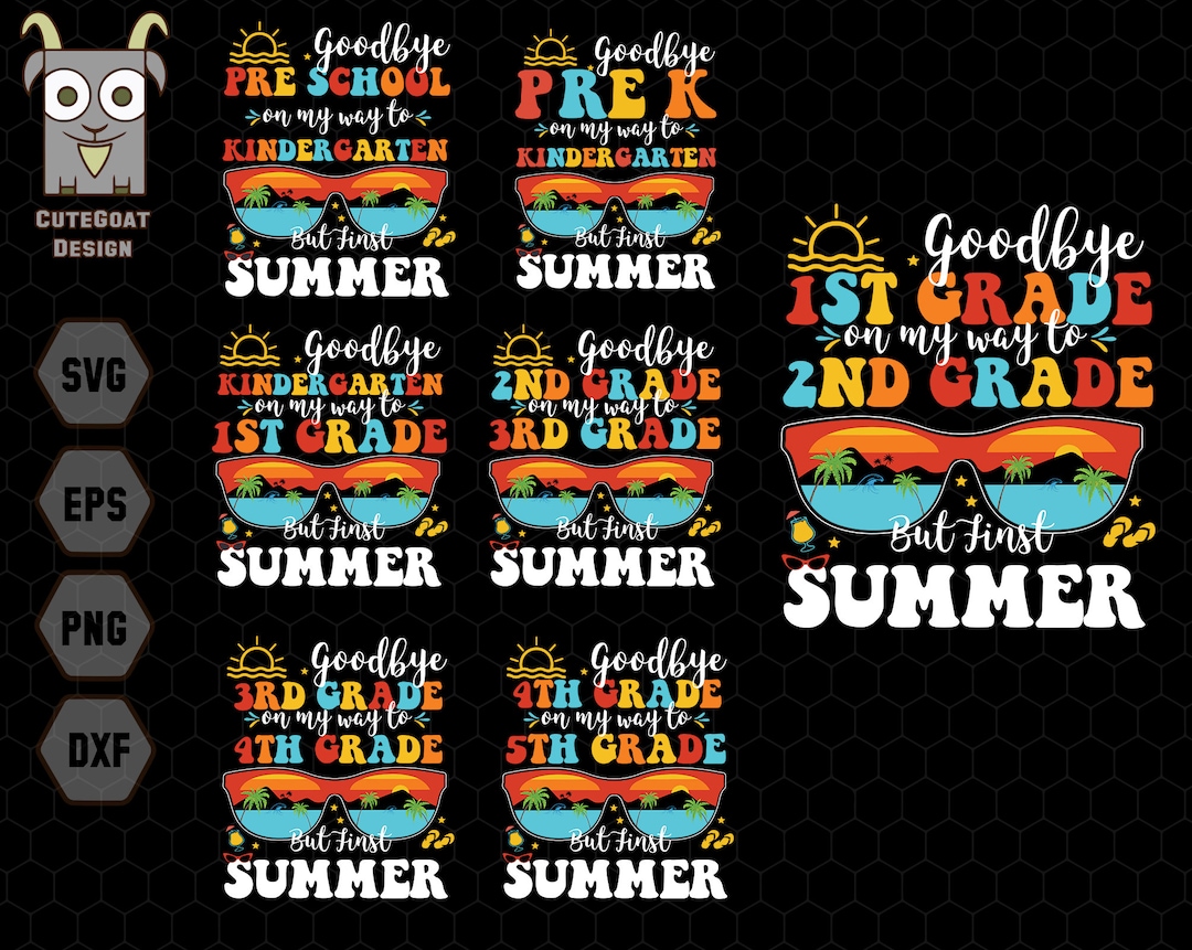 Back to School Svg Bundle, Goodbye School Hello Summer Svg, Summer Svg ...