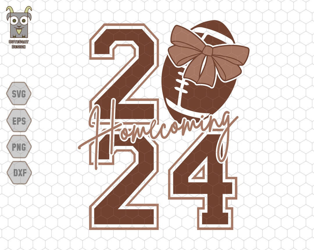 Home Coming 2024 Svg, Hoco 2024 Svg, Hoco Coquette Bow Svg, Homecoming ...