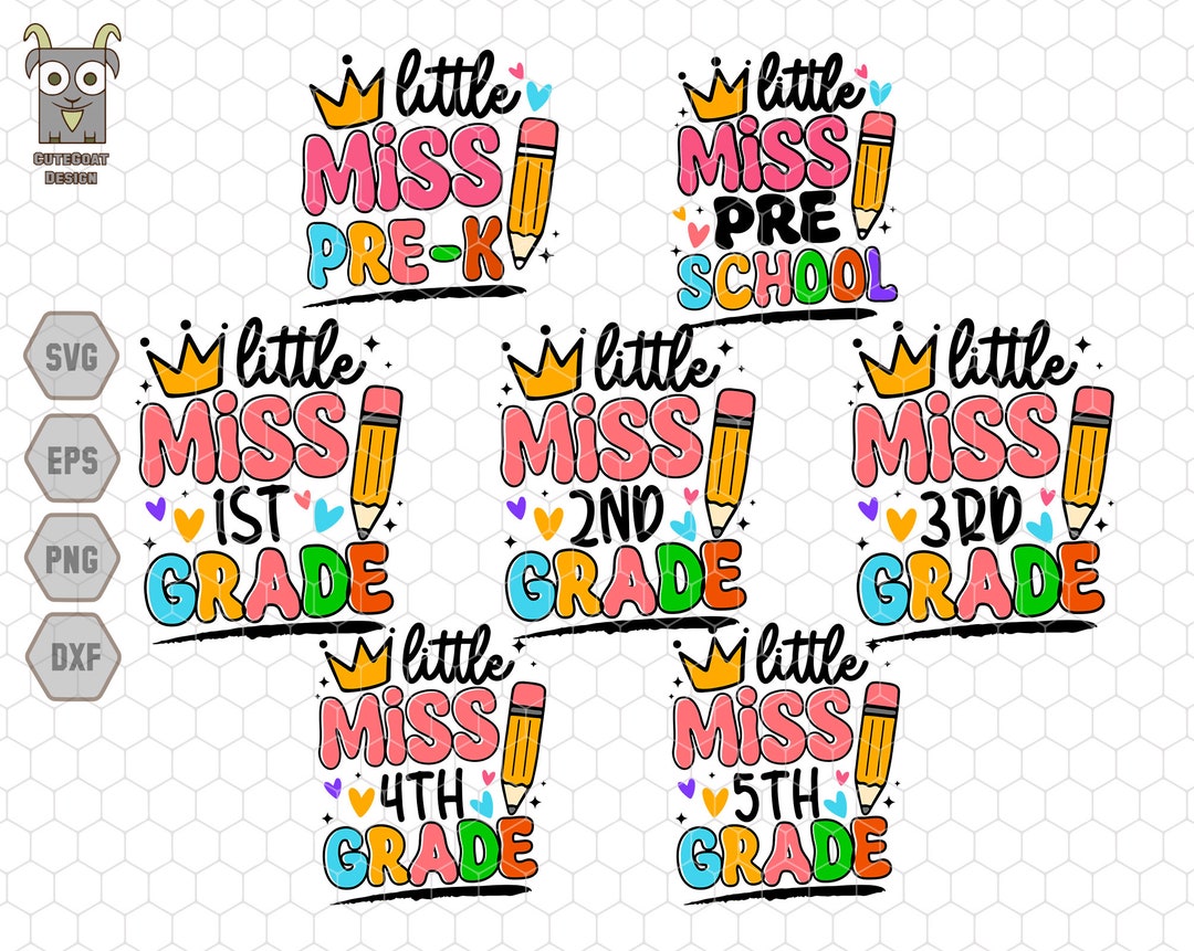 Little Miss SVG Png Bundle, Teacher Life Svg, Best Teacher, Little Miss ...