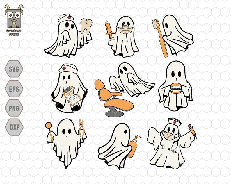Trick or Teeth Svg, Halloween Dentist Svg, Boo Nurse Svg, Spooky Dental ...