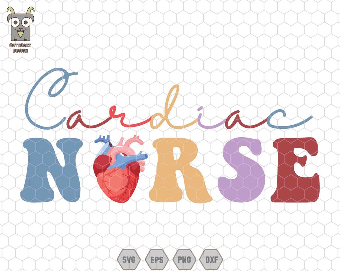 Cardiac Nurse Svg, Cvicu Nurse Svg, Medical Svg, Cardiology Nurse Svg ...