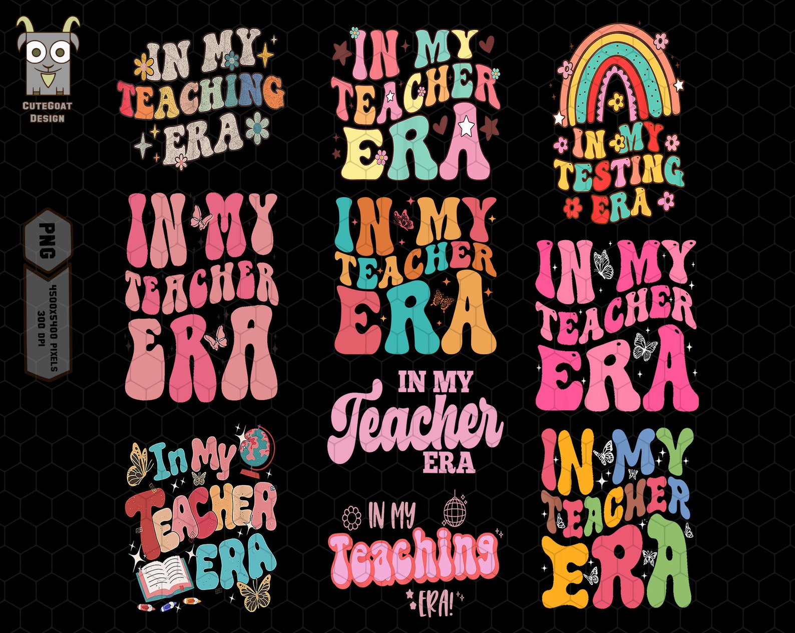 In My Teacher Era PNG Bundle, Teacher Era Png, Teacher Tshirt ...
