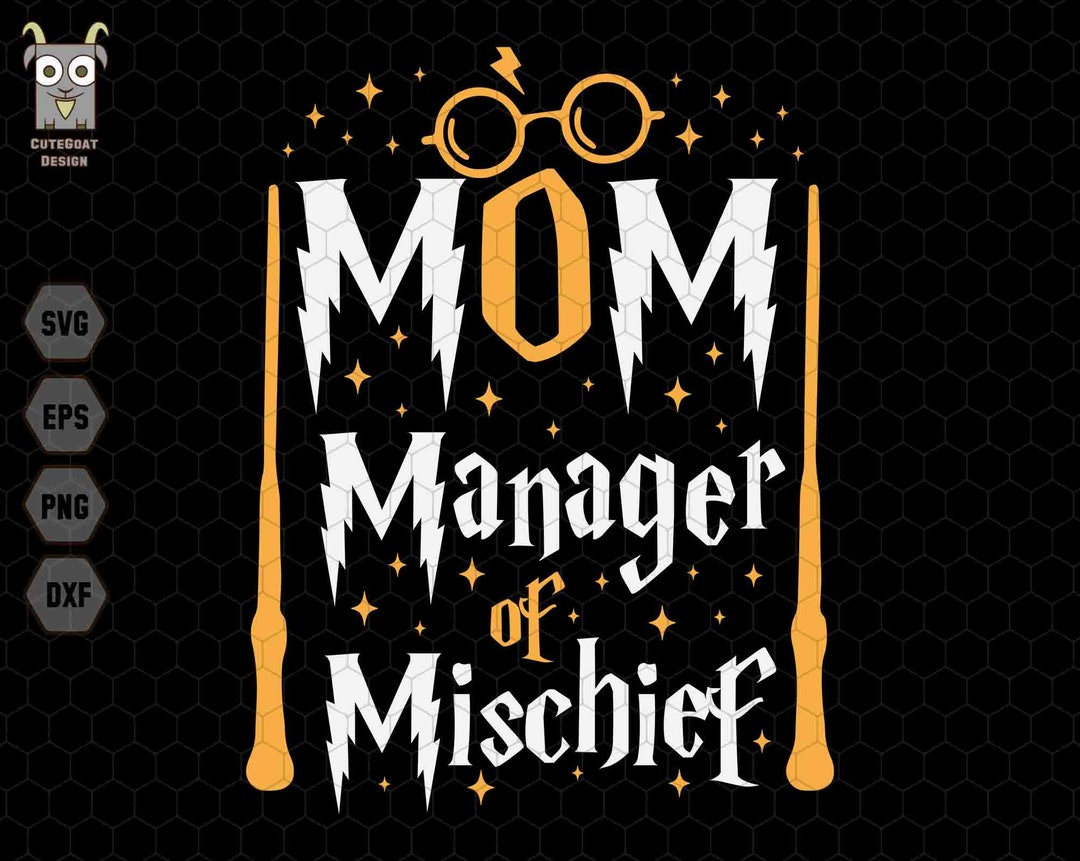 Mom Manager of Mischief Svg, Mothers Day Gift, Family Vacation Shirts ...
