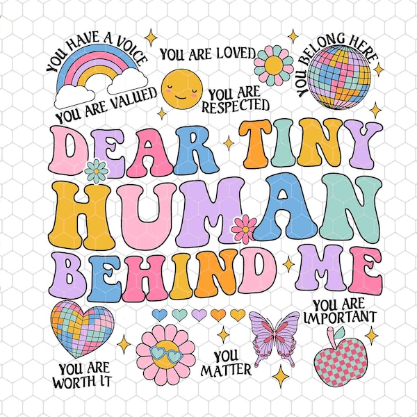Dear Tiny Human Behind Me Svg - Etsy