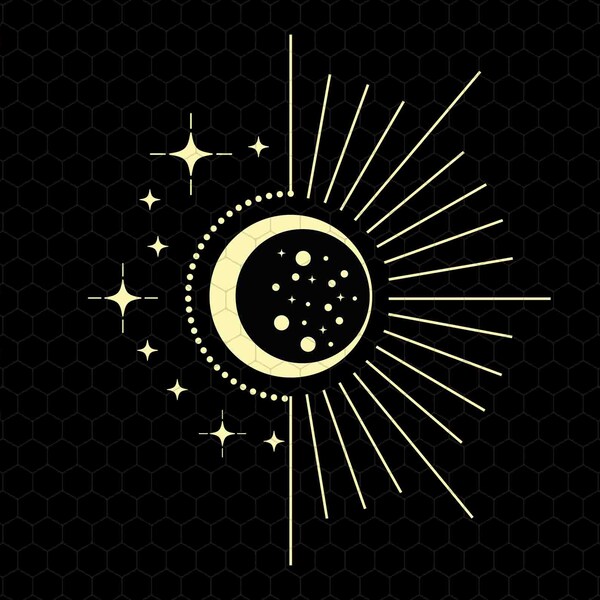 Solar Eclipse Svg - Etsy