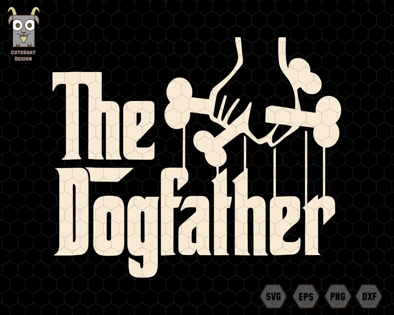 The Dogfather Svg, Dog Svg, Dog Dad Svg, Dog Lover Svg, Father's Day ...
