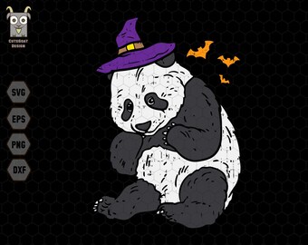 Premium Vector Clipart Kawaii Halloween Pandas Cute - Etsy