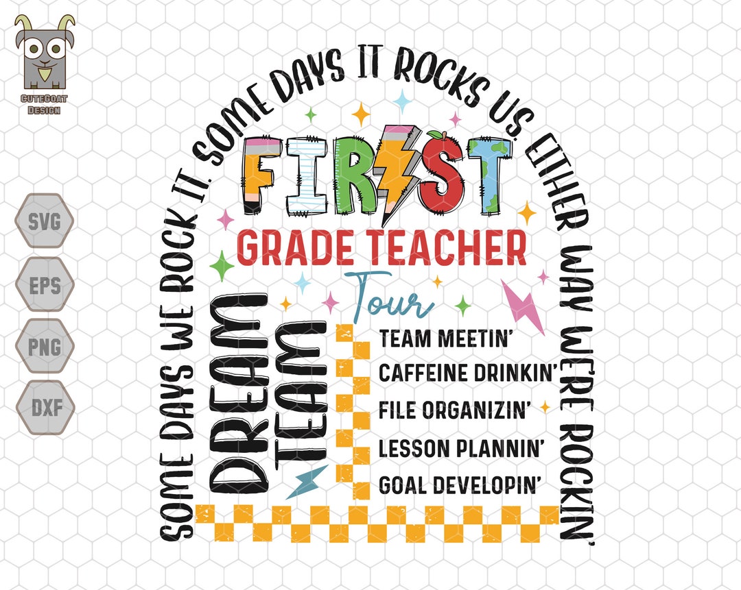 First Grade Teacher Tour Svg, Back to School Tour Svg, Bruh We Back Svg ...