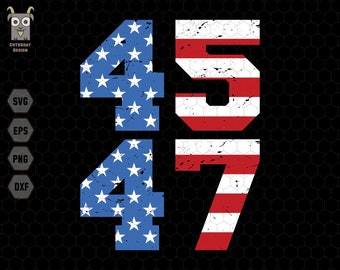 45 47 American Flag Svg, Patriotic Numbers Svg, American Flag Svg, 4th ...
