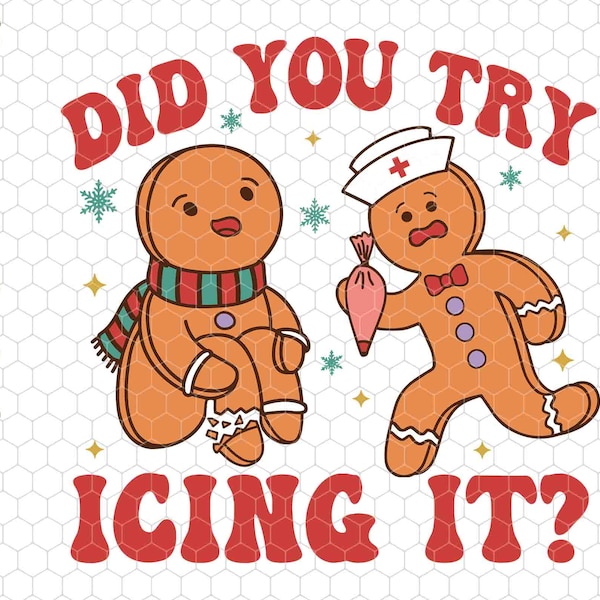 Gingerbread Icing Svg - Etsy