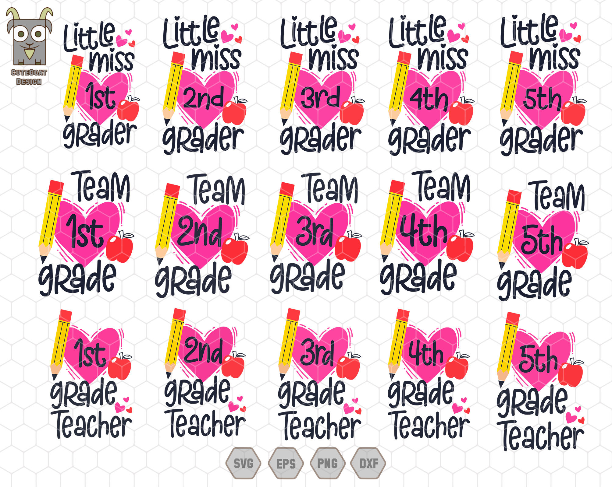 Back to School Svg Bundle, Little Miss 1st Grade Svg, 1st Day of School ...