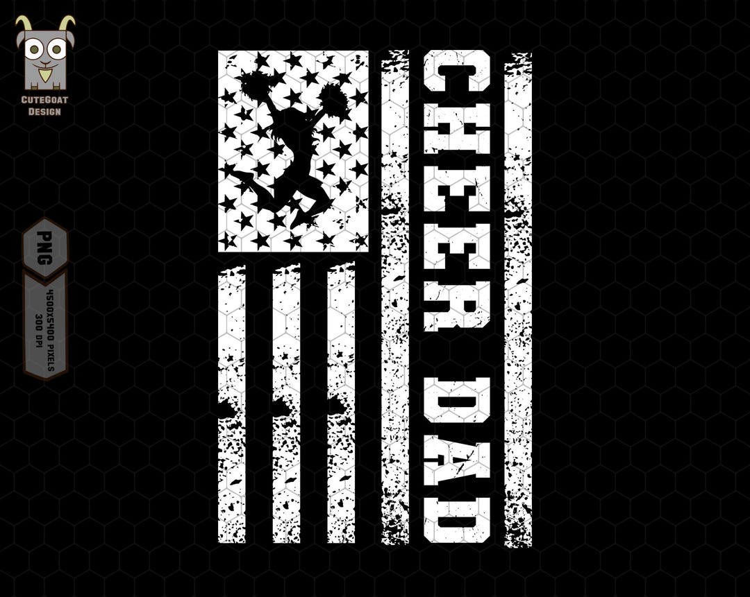 Cheer Dad Png, Dad Lover Png, Father's Day Png, American Flag Png ...
