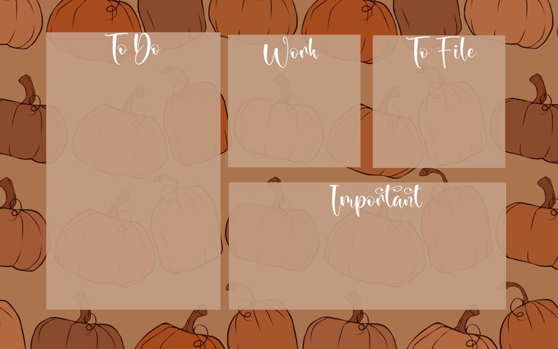 Fall Pumpkin Organizer Wallpaper - Etsy