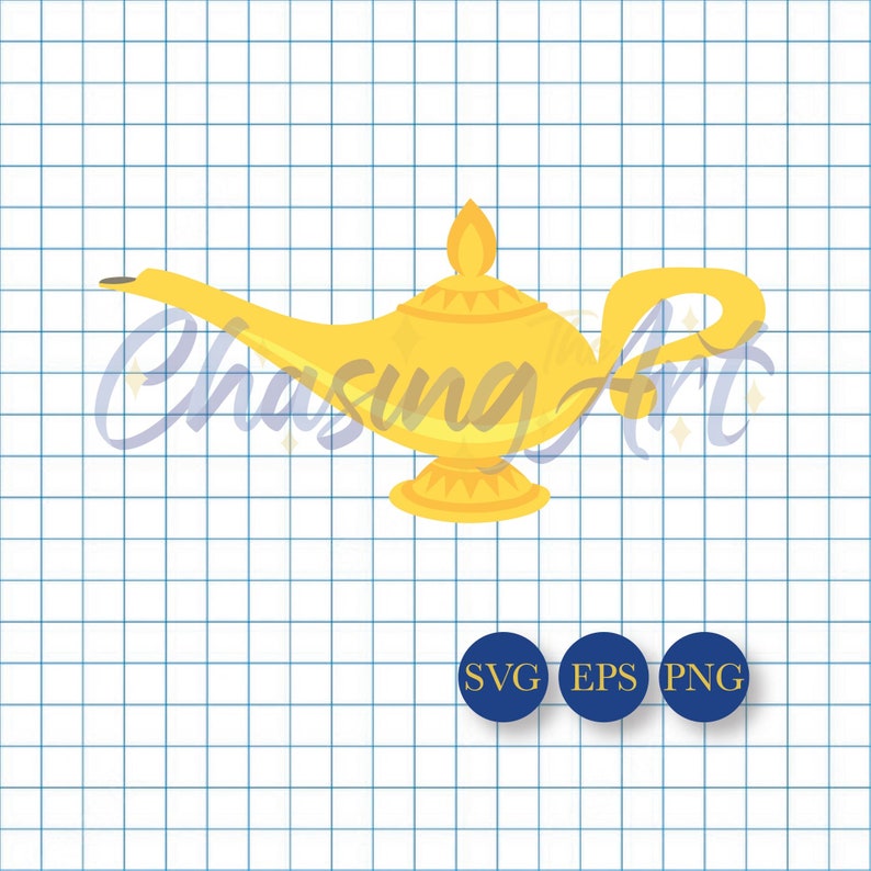 Genie Lamp SVG, Magic Lamp SVG, Magic Genie Lamp Cut File - Etsy