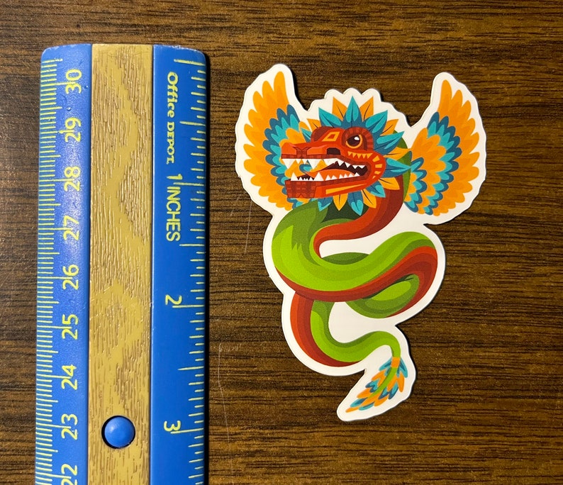 Quetzalcóatl Sticker / Winged Serpent Sticker / Creature Sticker ...