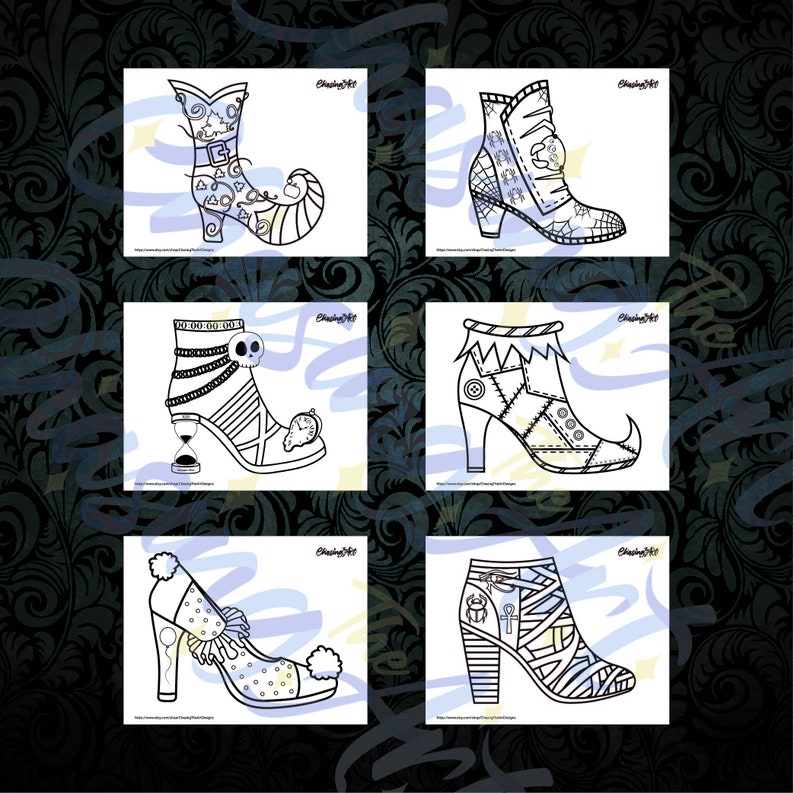 Monster Shoe Printable Halloween Coloring Pages, Halloween Monsters ...