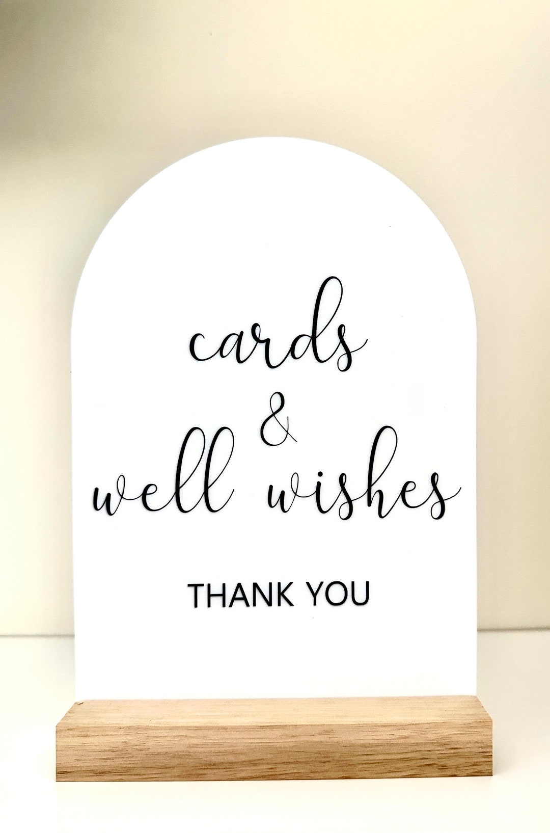 Cards and Well Wishes Acrylic Sign Wedding Engagement - Etsy