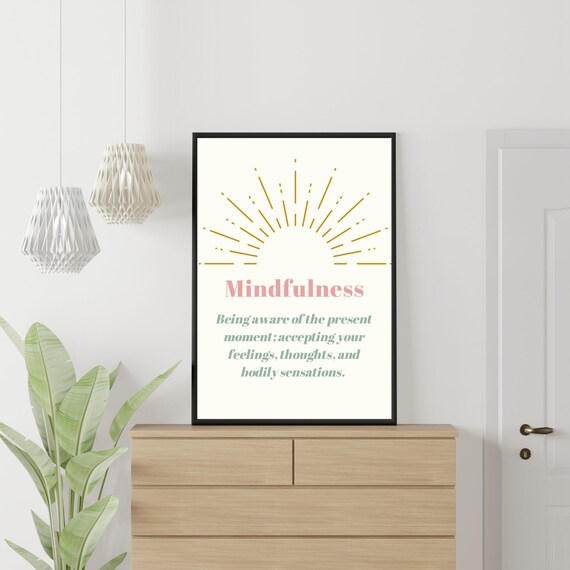 Mindfulness Printable Poster Therapy Office Decor Trauma - Etsy