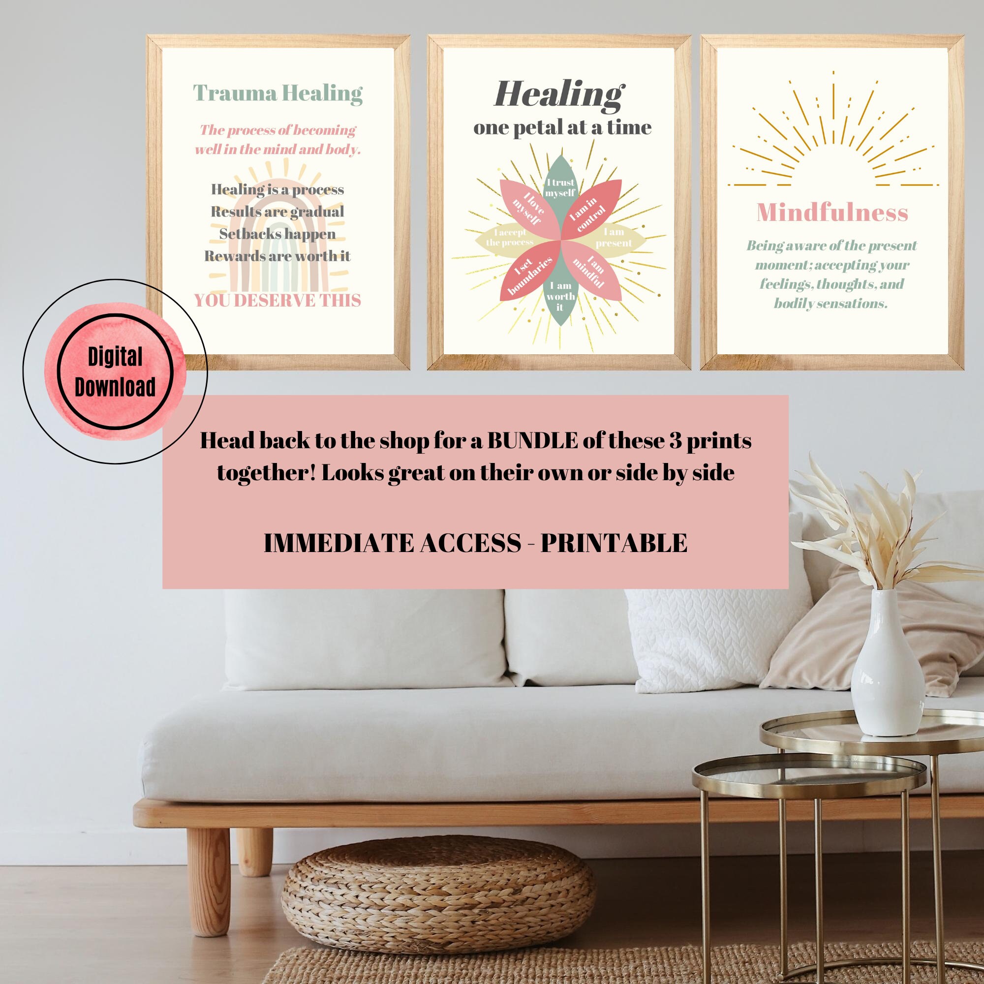 Trauma Healing Trauma Sign Therapy Office Decor Psychology - Etsy