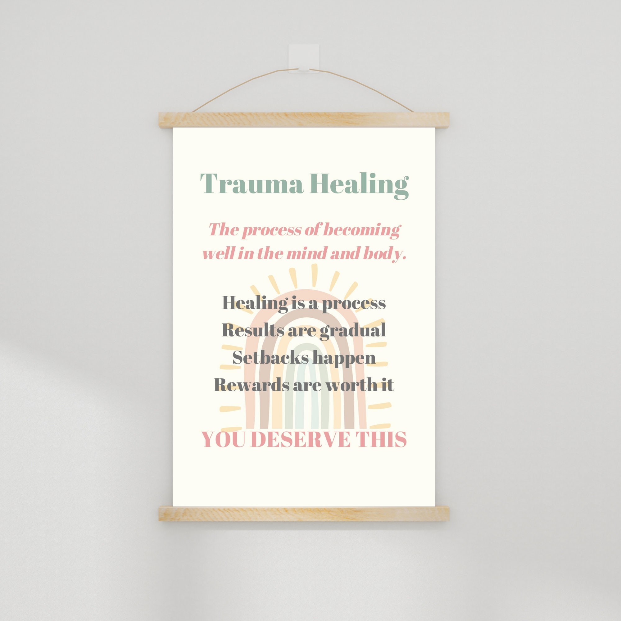 Trauma Healing Trauma Sign Therapy Office Decor Psychology - Etsy