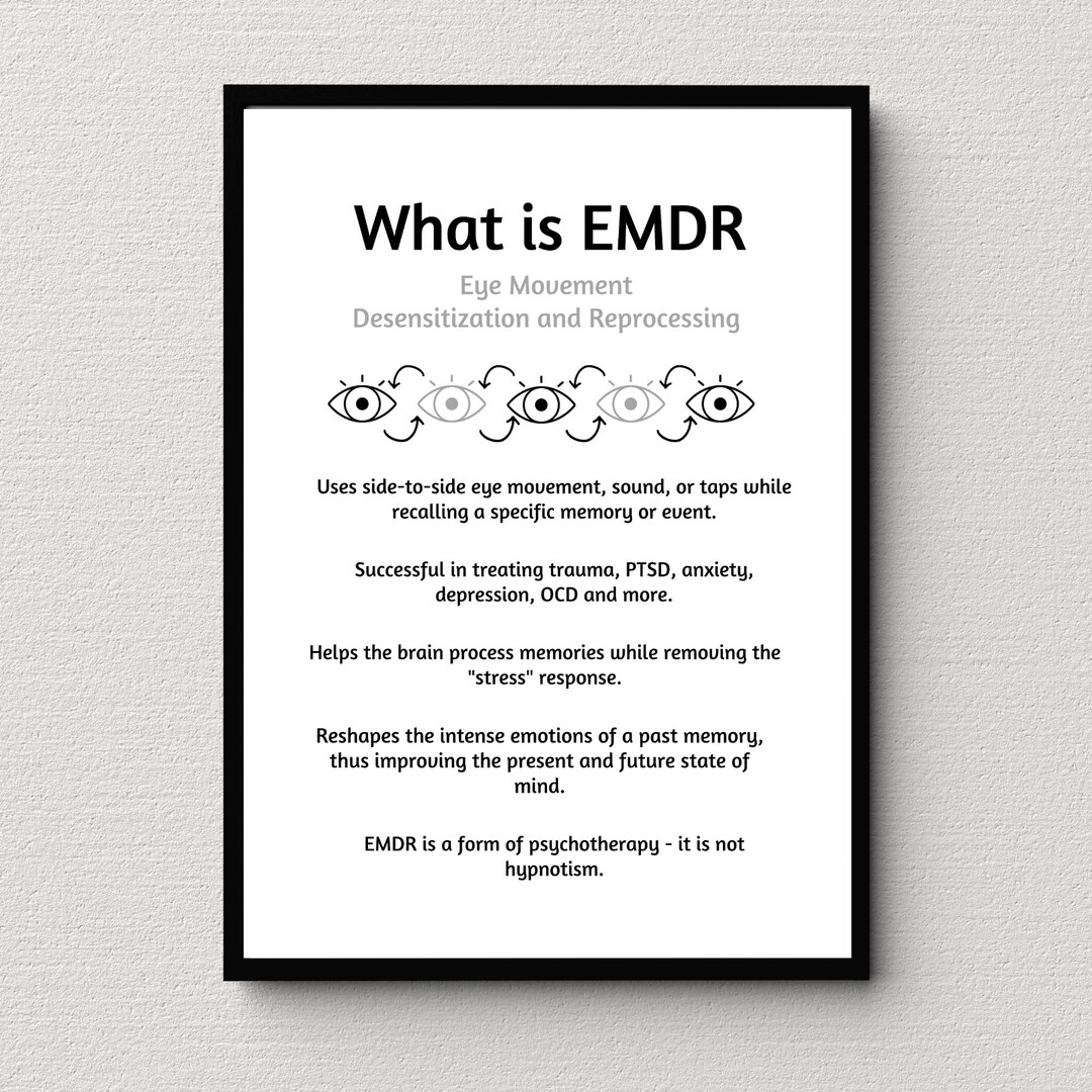 Black and White EMDR Therapy Therapy Office Decor Positive - Etsy