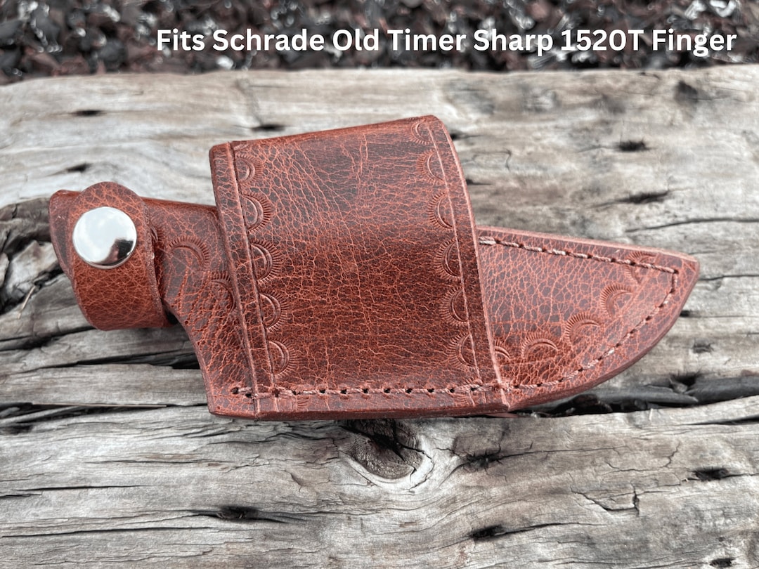 Custom Leather Sheath for Schrade Old Timer Sharp 152OT Finger Knife - Etsy