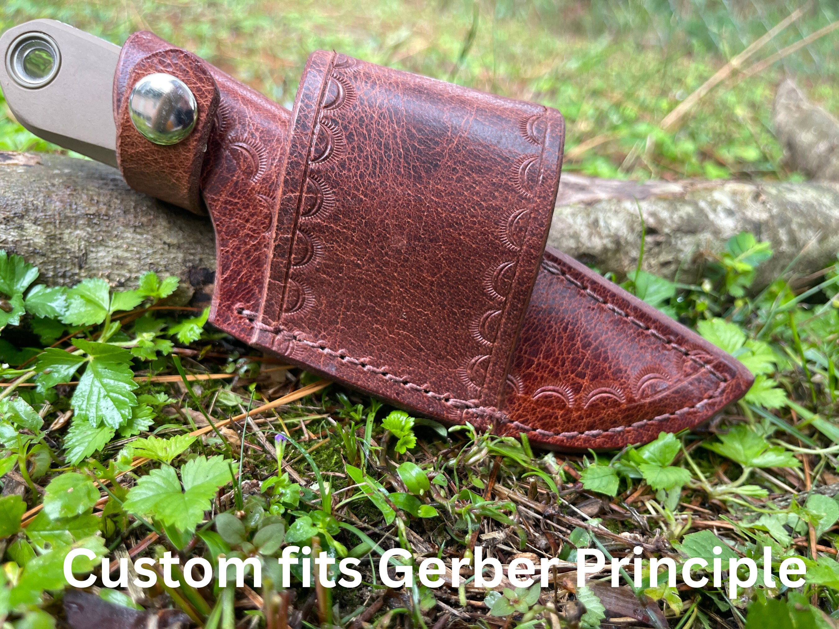 Gerber Principle Custom Made Leather Sheath - Etsy